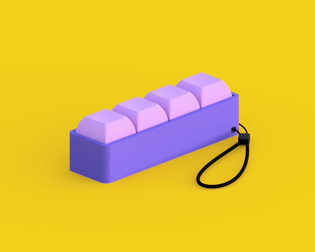 4 Key Mechanical Keyboard Fidget & Switch Tester