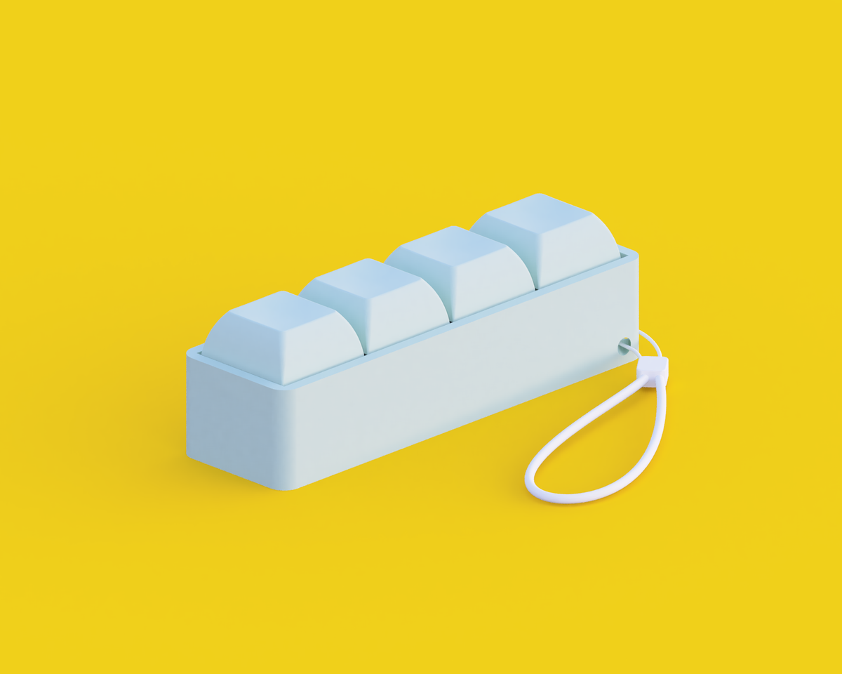 4 Key Mechanical Keyboard Fidget & Switch Tester