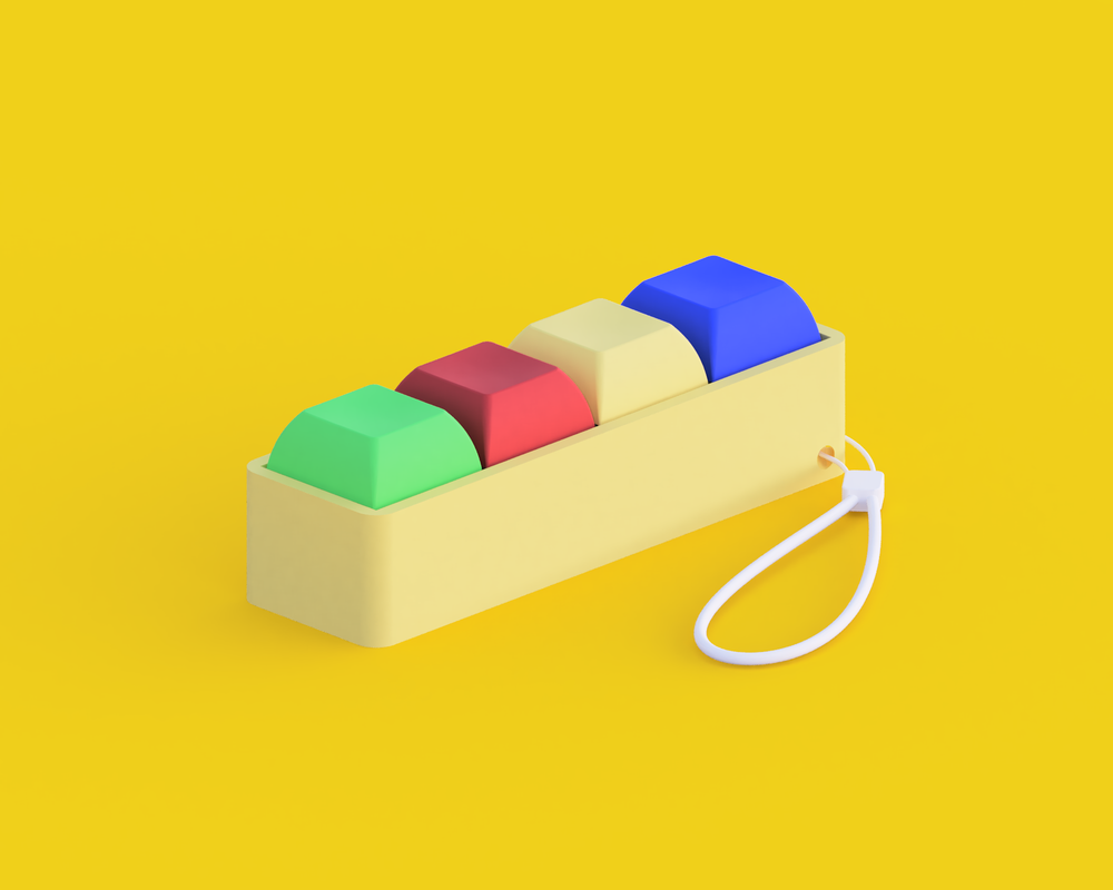 4 Key Mechanical Clicky Fidget