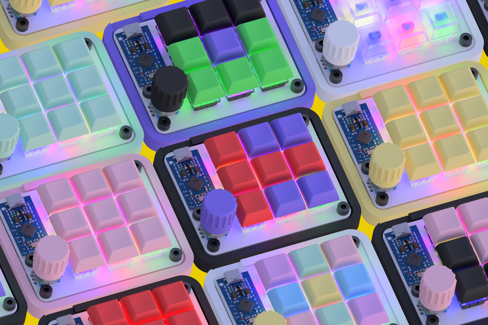 Macropad ZMK 9KEN1 -- (QMK/Vial) Easily Programmable Keys Through GUI)